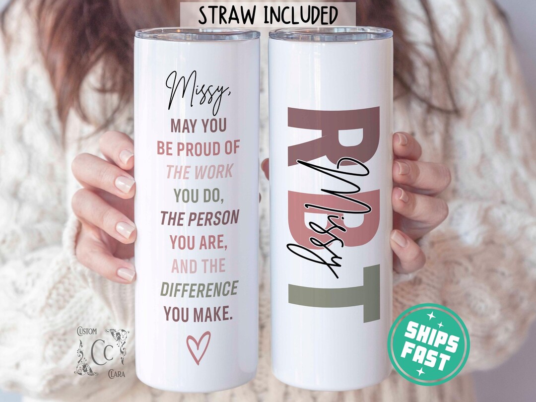 Personalized Registered Behavior Technician Tumbler, RBT Gifts ...