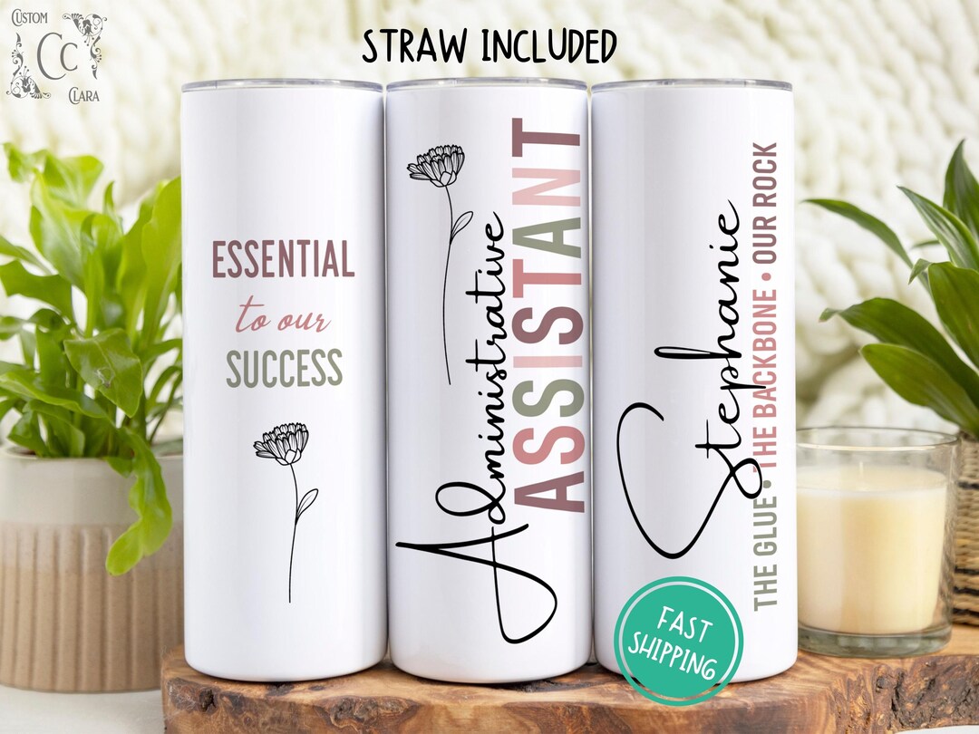 Personalized Administrative Assistant Tumbler, Administrative ...