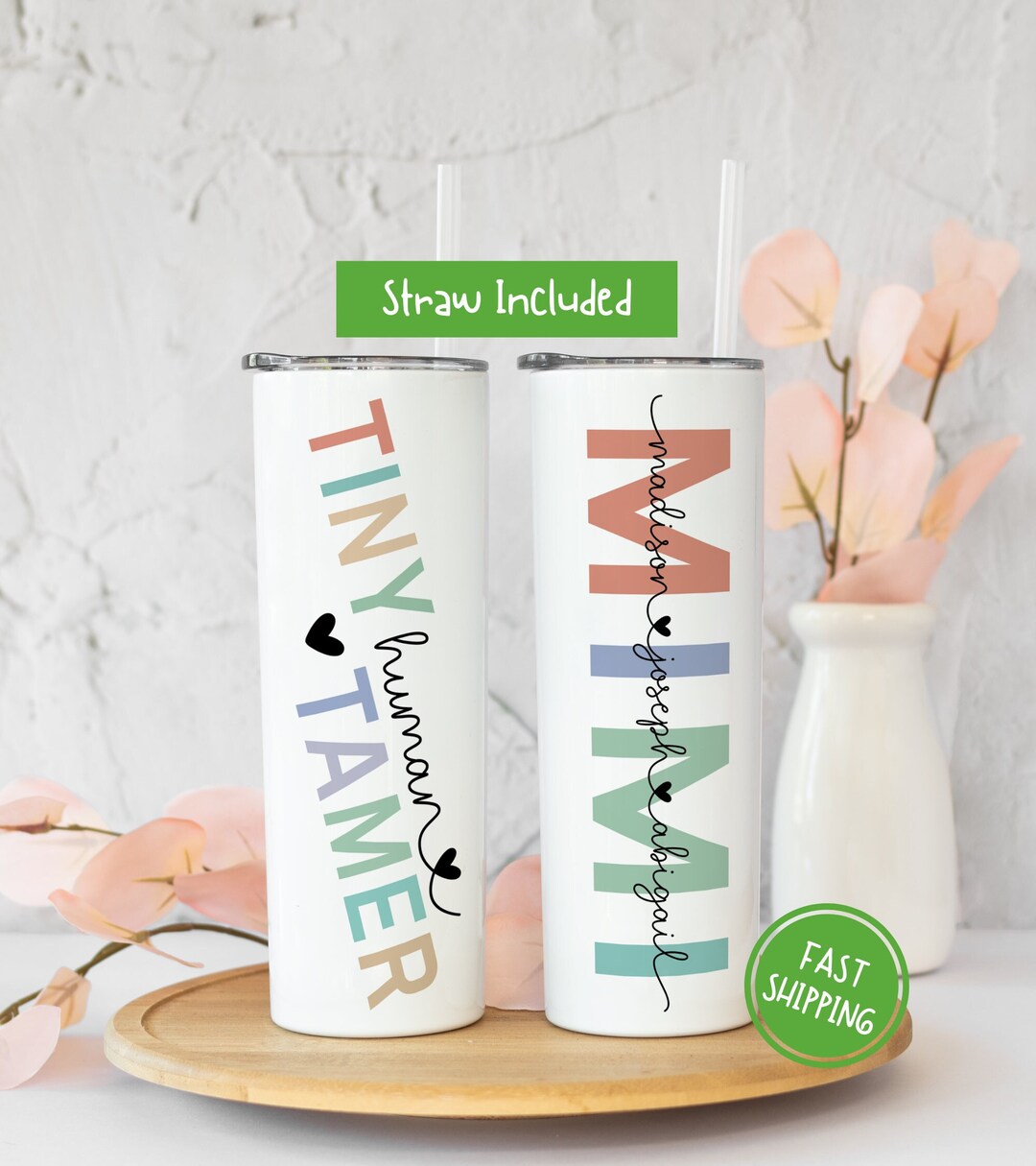 Custom Mimi Tumbler Grandkids Names Mimi Cup Personalized Mimi Tumbler ...