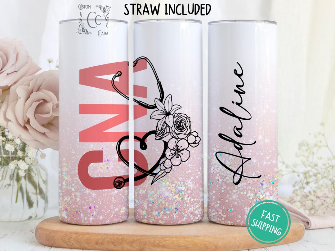 Personalized CNA Tumbler, Cute CNA Travel Mug, Custom CNA Gifts for ...