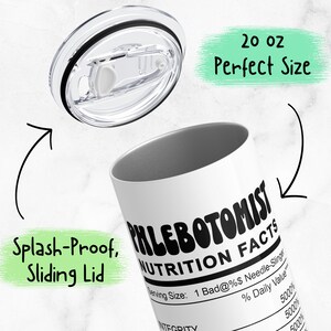 Personalized Phlebotomist Tumbler Gift for Lab Week Phlebotomy Travel ...