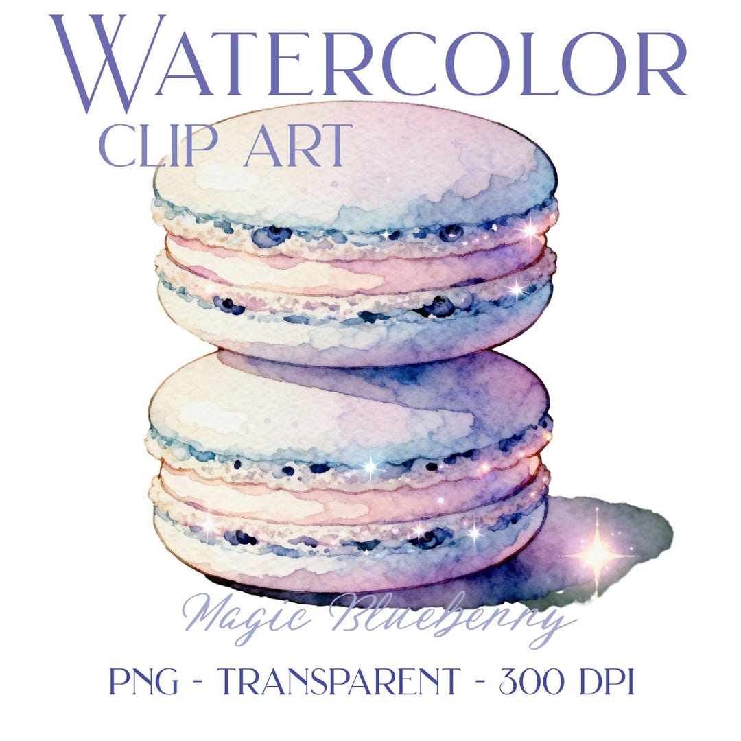 Watercolor - Magic Blueberry Clip Art - PNG - Transparent Background ...