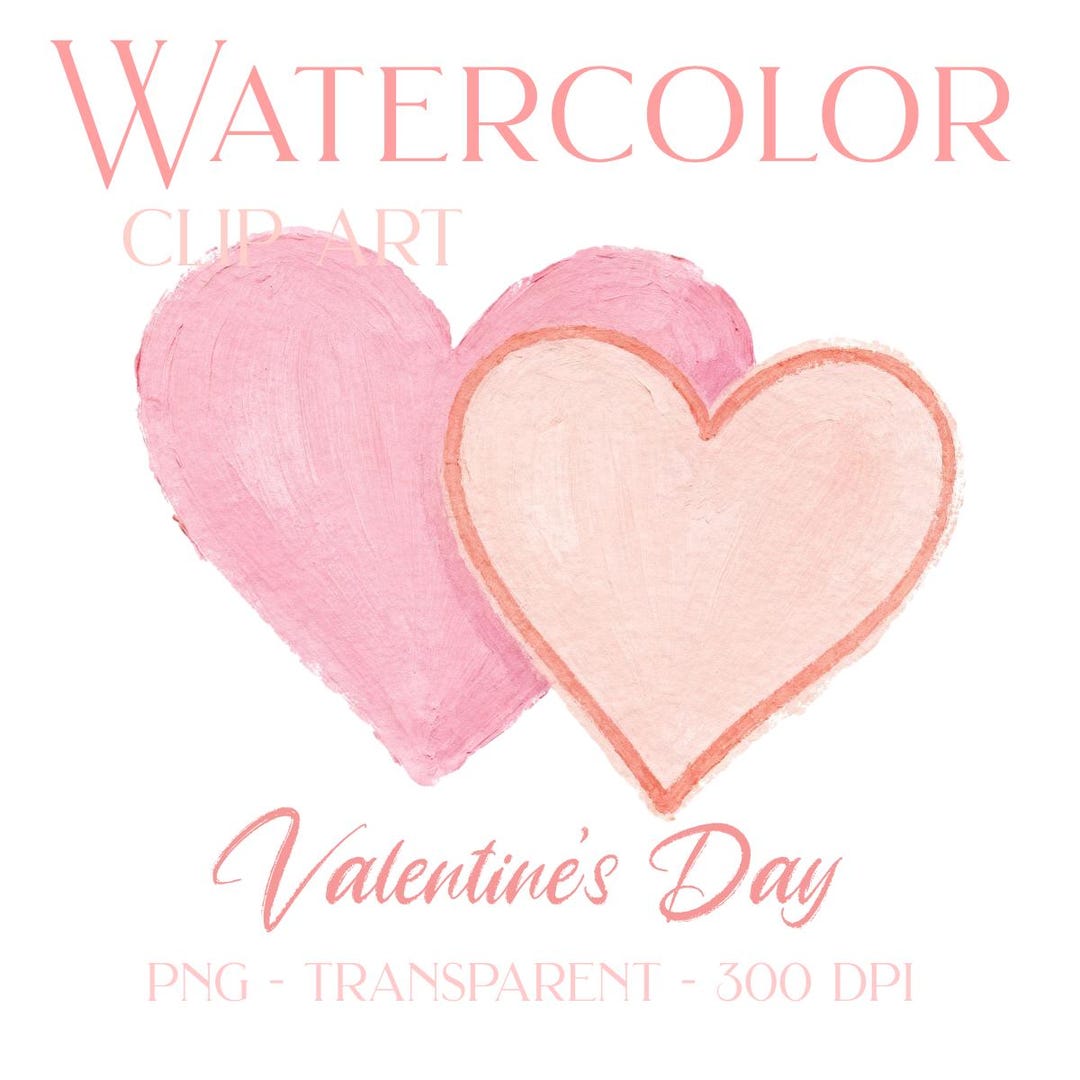 Valentine Heart Clip Art - Romantic Love Hearts for Commercial Use - Etsy