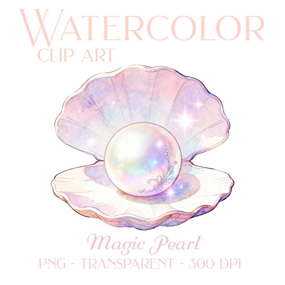 Watercolor - Magic Pearl Clip Art - PNG - Transparent Background - 300 ...