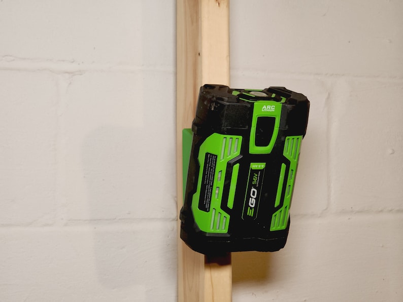EGO Battery Wall Mount: Angled Space-saving PETG Storage - Etsy