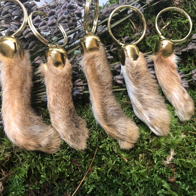 Rabbits Foot Keychain - Etsy