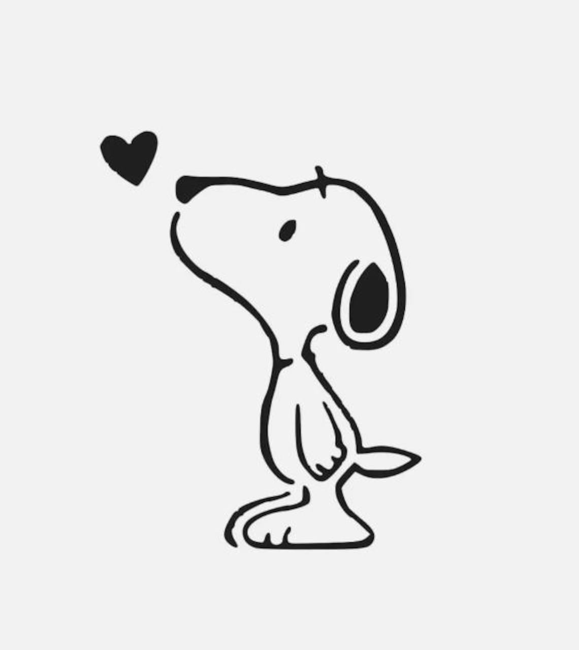 Snoopy Vinyl Decal Sticker - Etsy