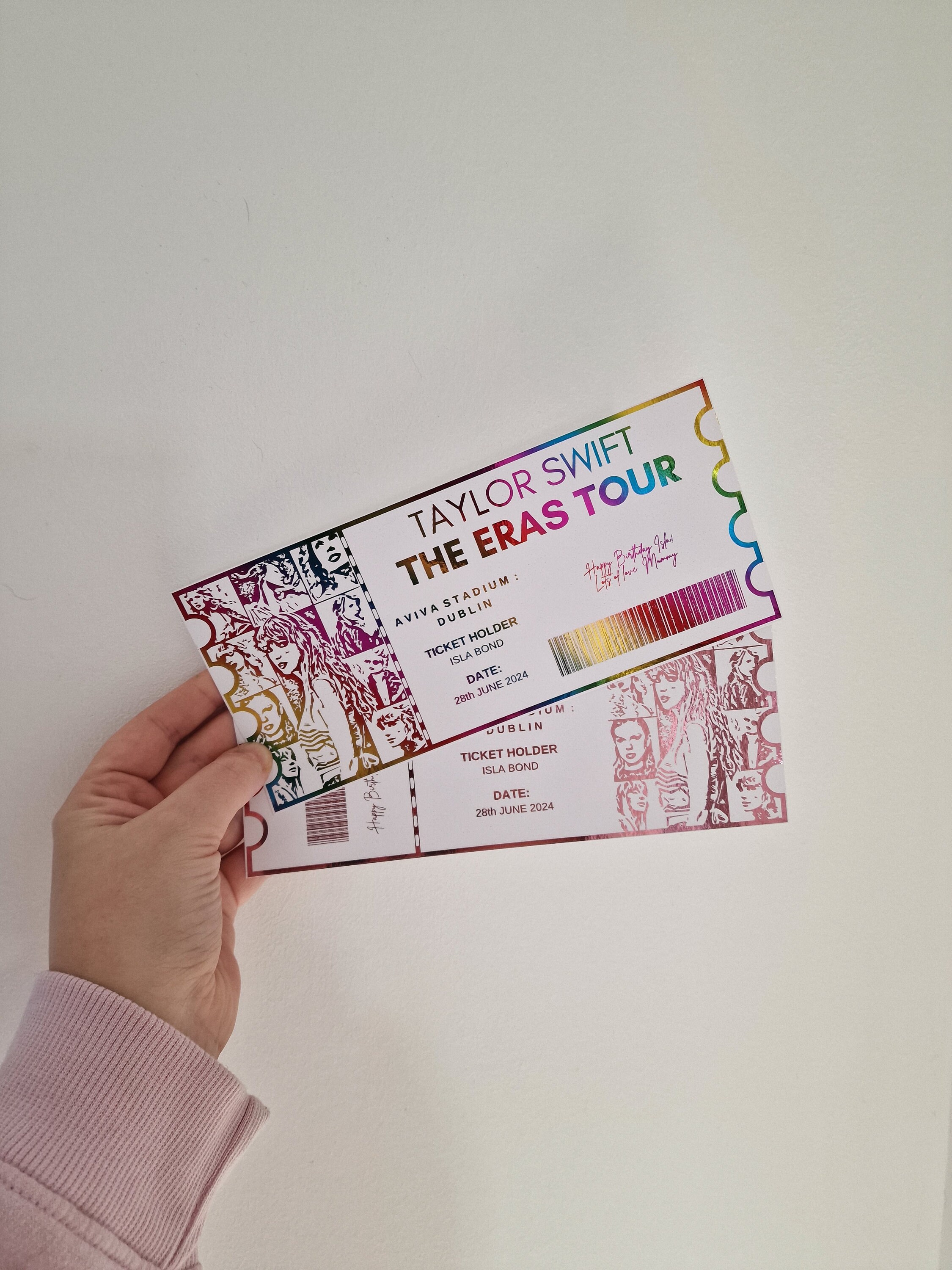 Foil Concert Ticket Fake. Foil Ticket. - Etsy