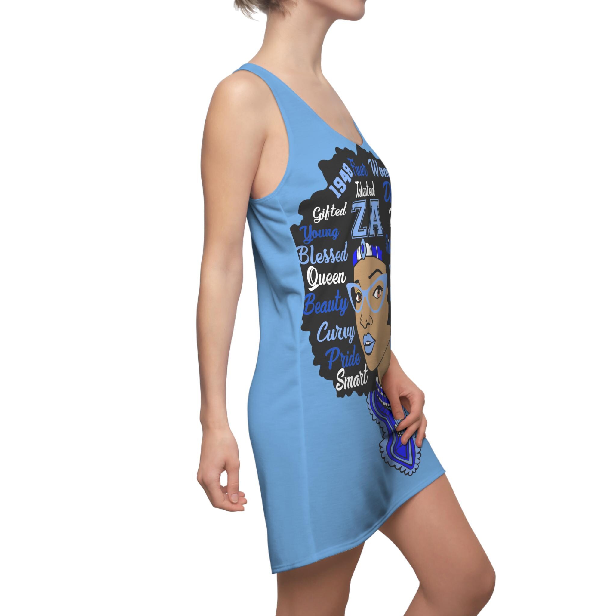 Zeta Amicae Racerback Dress, Sorority Tank Dress, Greek Life Apparel ...