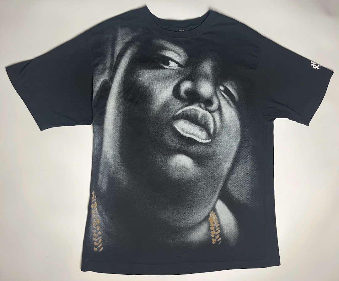 Vintage Notorious B.I.G 90s Air Wear NYC Biggie Smalls Hip Hop Rap Tee ...
