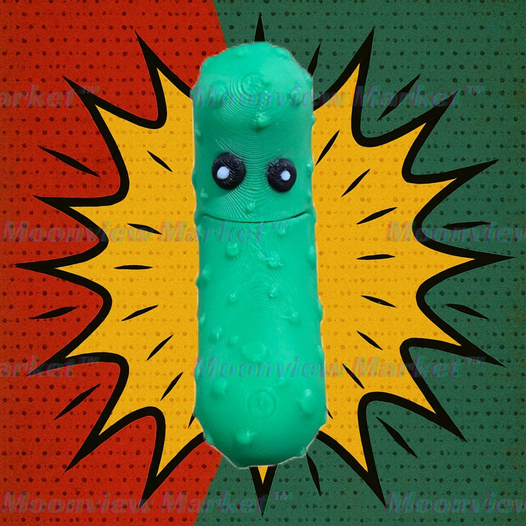 Tickles the Pickle™ – Funny 3D Printed Collectible Toy | Desk Buddy ...