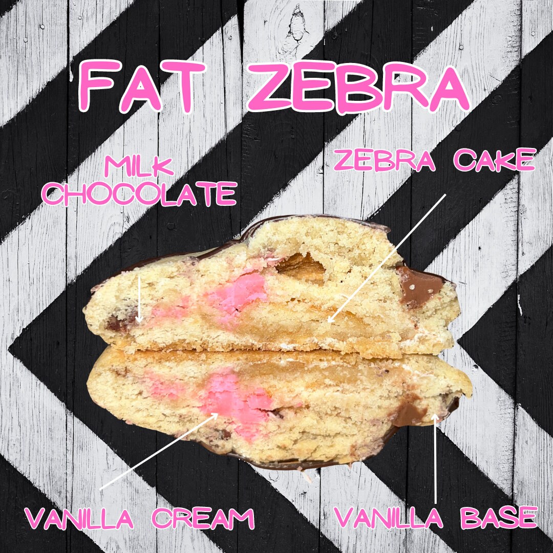 Fat Zebra (pink Buttercream Recipe Included) - Etsy