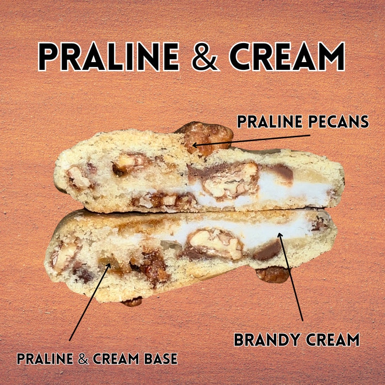 Praline & Cream (recipe for Cookie, Stuffing and Candied Pecans) - Etsy