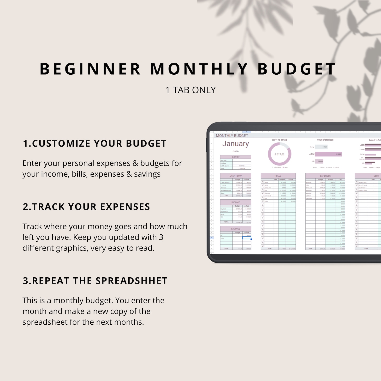 Finance Tracker Spreadsheet Budget Planner for Google Sheets - Etsy