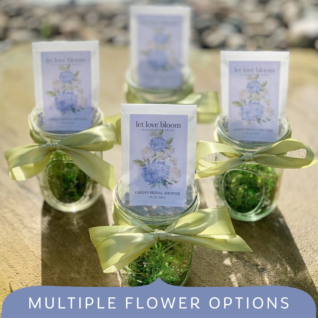 Wedding Seed Packet Favor for Guest Gift Let Love Bloom Seed Favor for ...