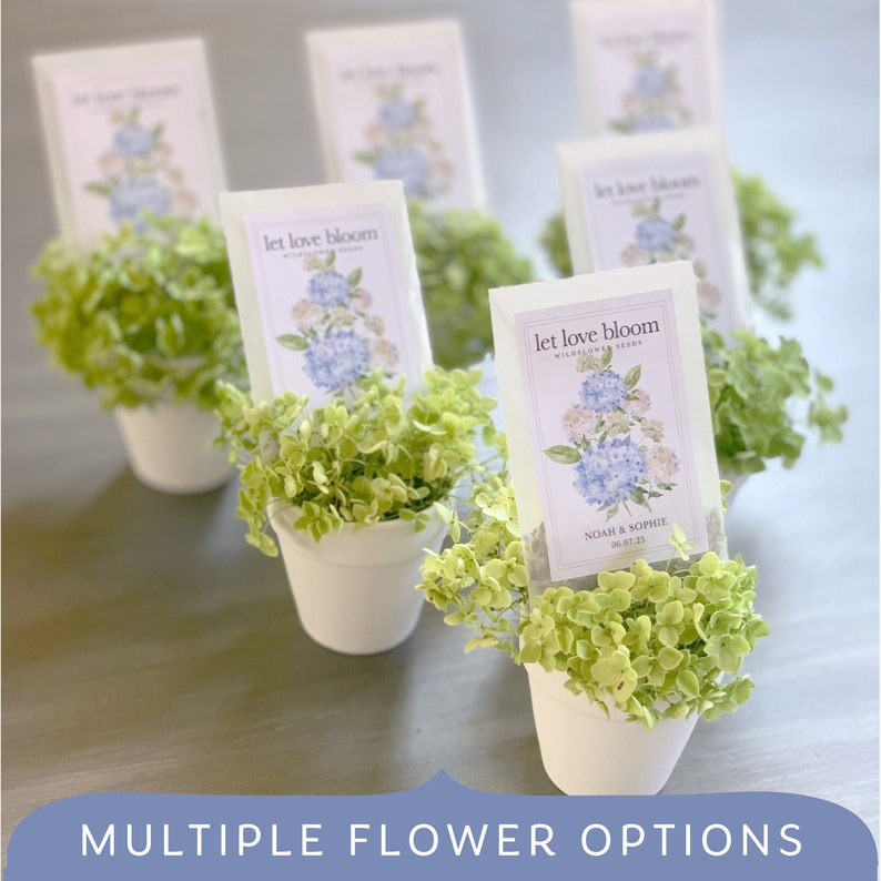 Wedding Seed Packet Favor for Guest Gift Let Love Bloom Seed Favor for ...