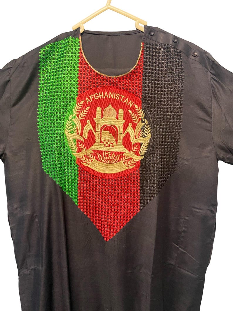 Perahan Tunban | Men’s Afghanistan Flag Salwar Kameez | Small Medium ...