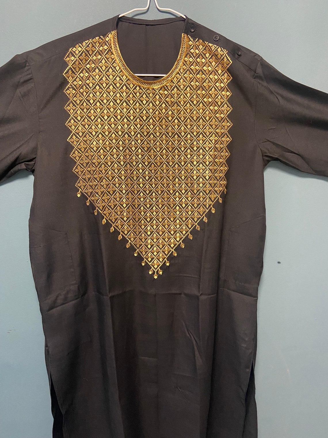 Perahan Tunban Mens Afghan Salwar Kameez Small Medium and Large Black ...