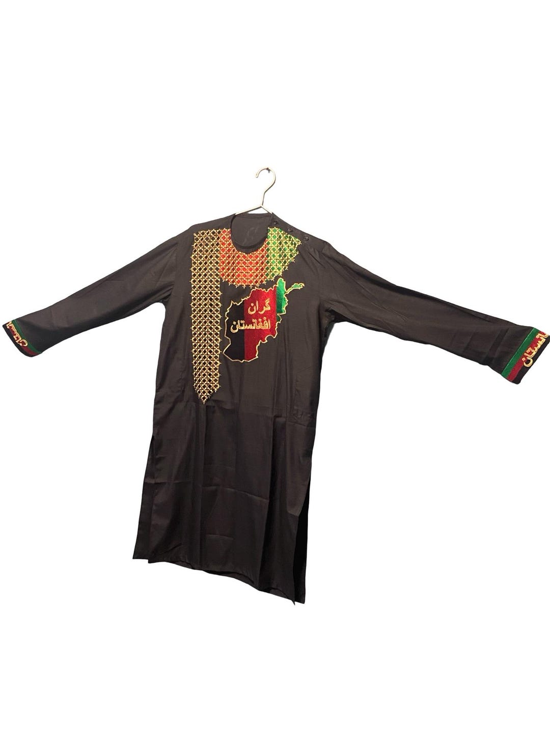 Perahan Tunban | Men’s Afghanistan Flag Salwar Kameez | Small Medium ...