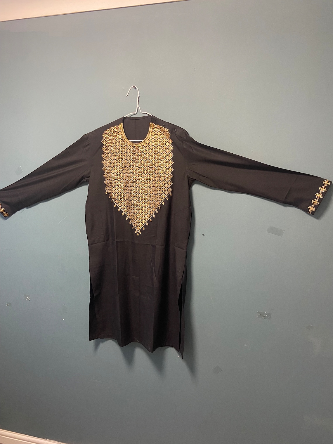 Perahan Tunban Mens Afghan Salwar Kameez Small Medium and Large Black ...