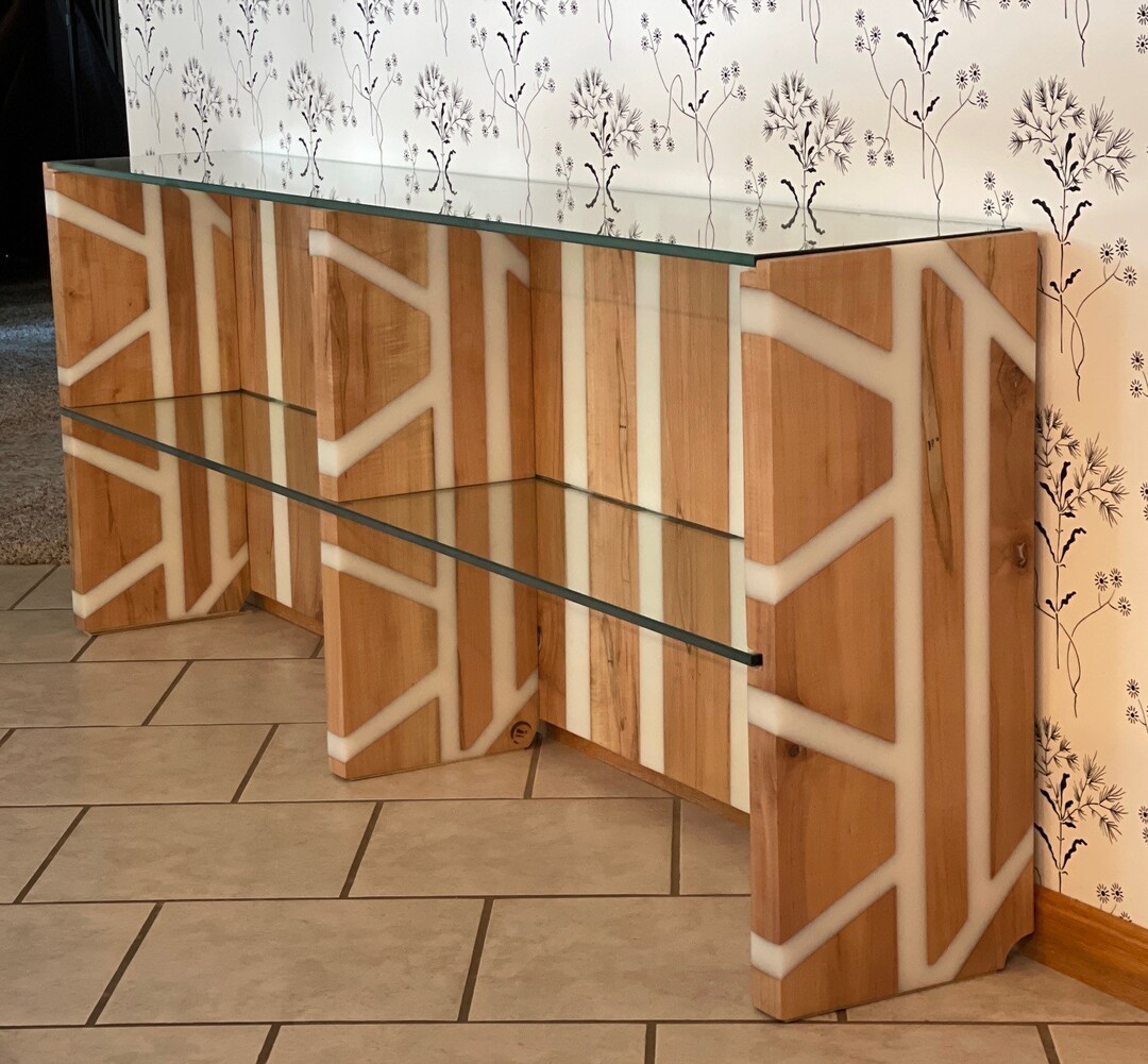 Custom Made Live Edge and Epoxy Display Cases. These Elegant Pieces Are ...