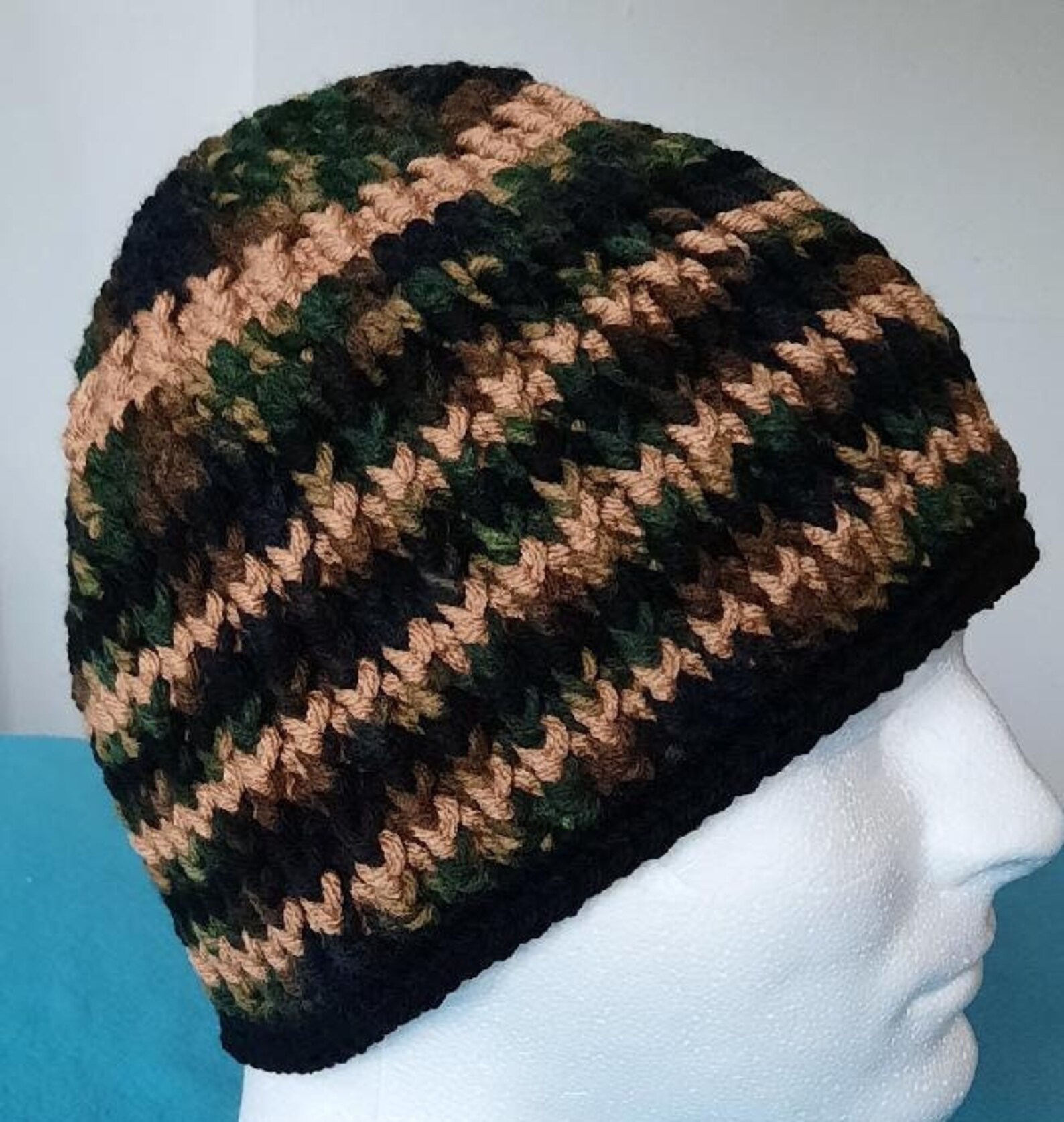 Adult Crocheted Helmet in Camo - Etsy