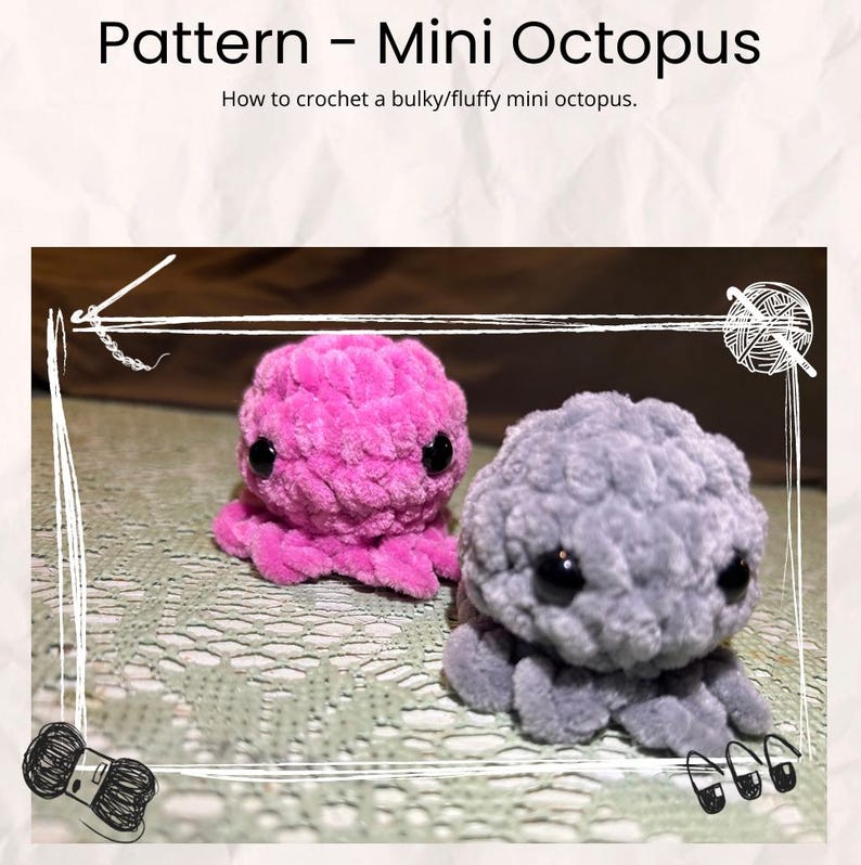 Crochet Pattern Mini Octopus - Etsy