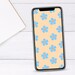 Blue Daisy Flower iPhone IOS Wallpaper Orange Lock Screen Home Screen ...