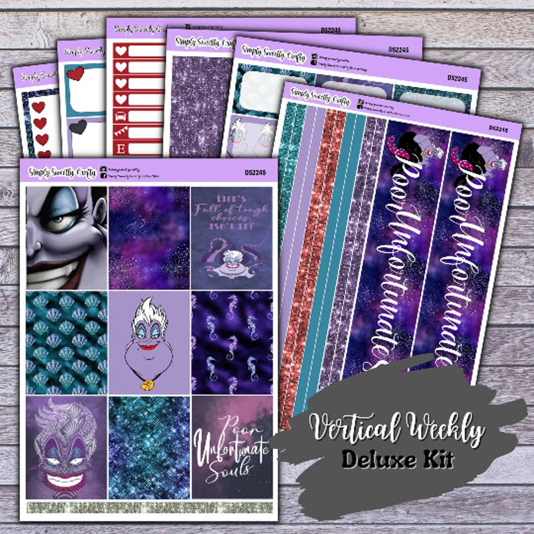 URSULA Deluxe Vertical Planner Stickers Kit - Etsy