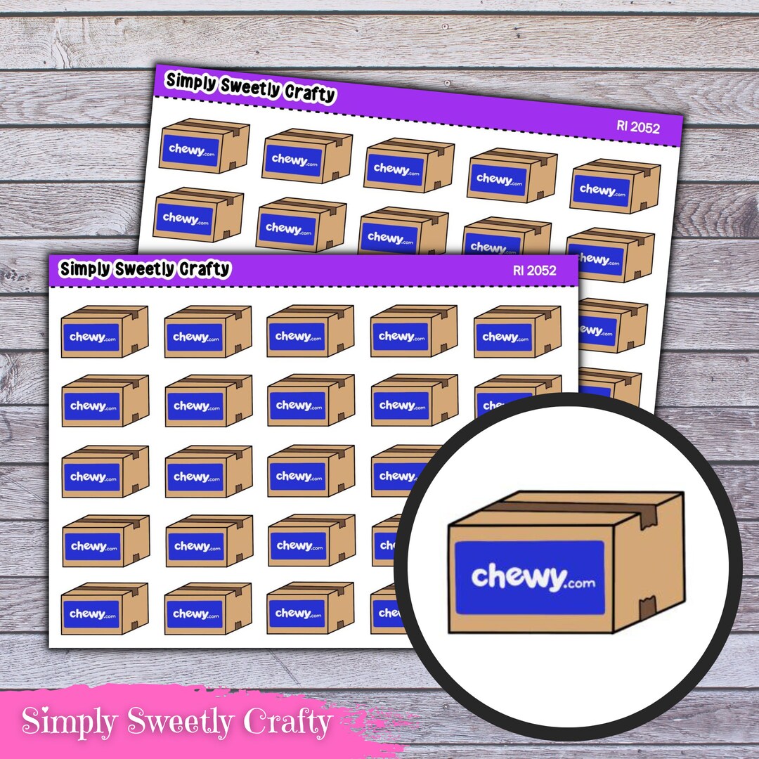 CHEWY BOX Planner Stickers - Etsy