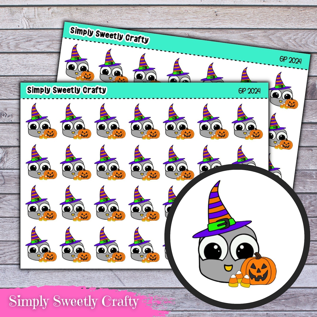 JACK O LANTERN HALLOWEEN Gumdrop People Planner Stickers - Etsy