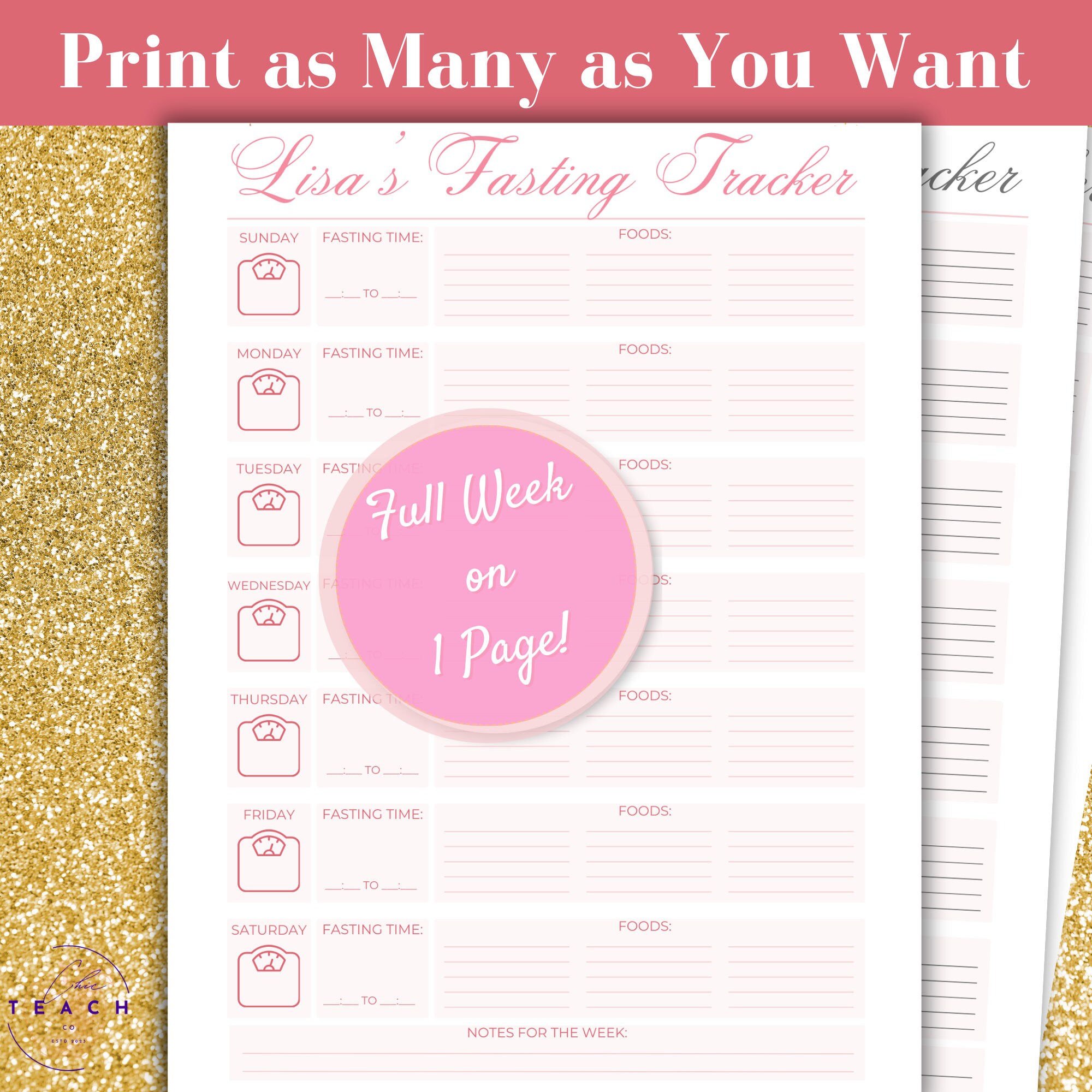 Intermittent Fasting Tracker Personalized Weight Loss Journal IF ...