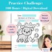 Digital Practice Chart for Kids Printable Practice Challenge - Etsy
