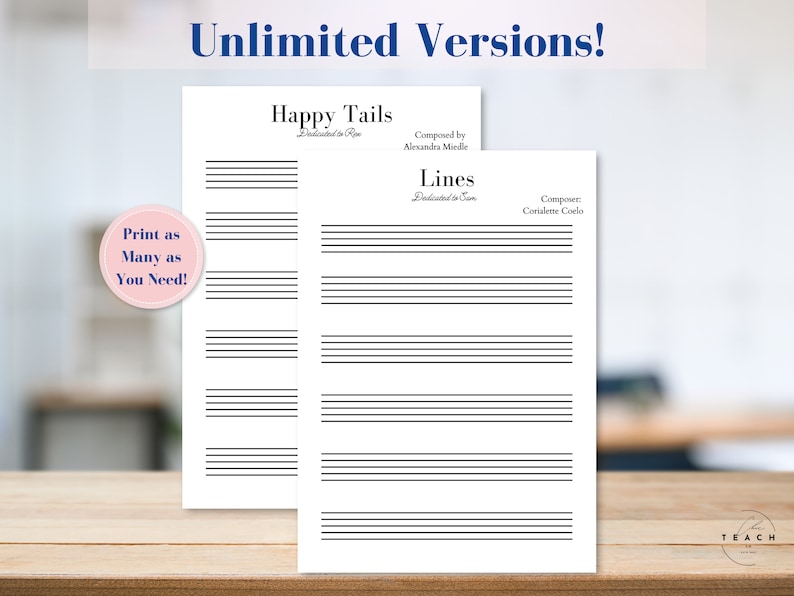 Staff Paper Editable Digital Blank Sheet Music Composer Printable ...