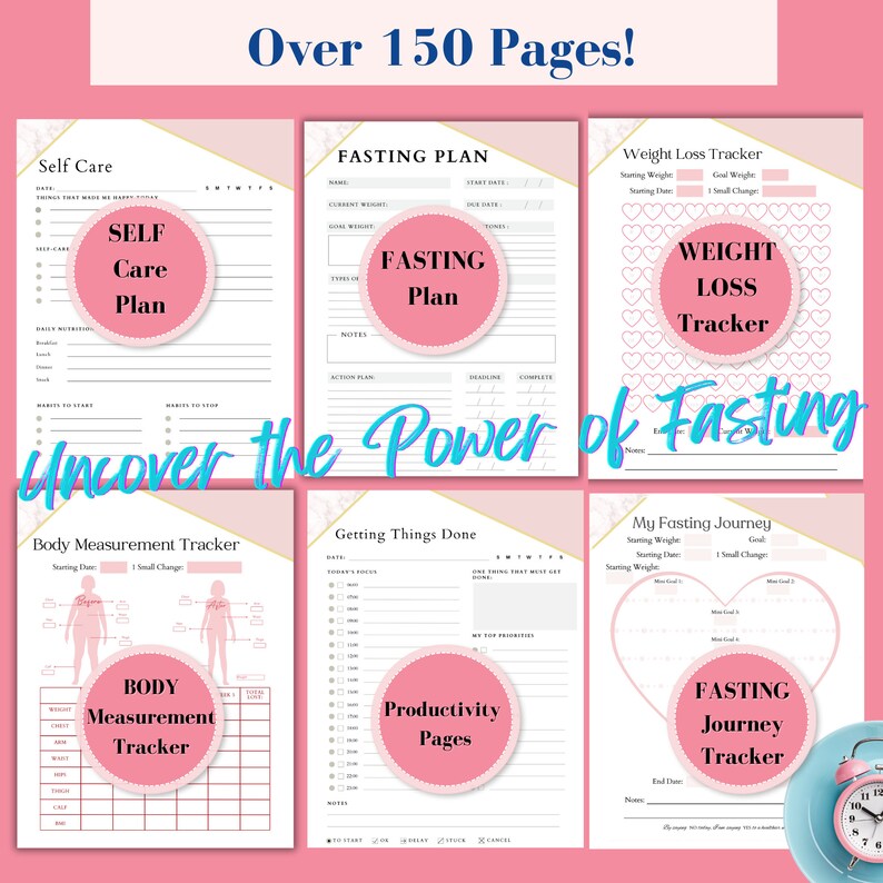 Intermittent Fasting Planner OMAD Fasting Challenge Printable Daily ...