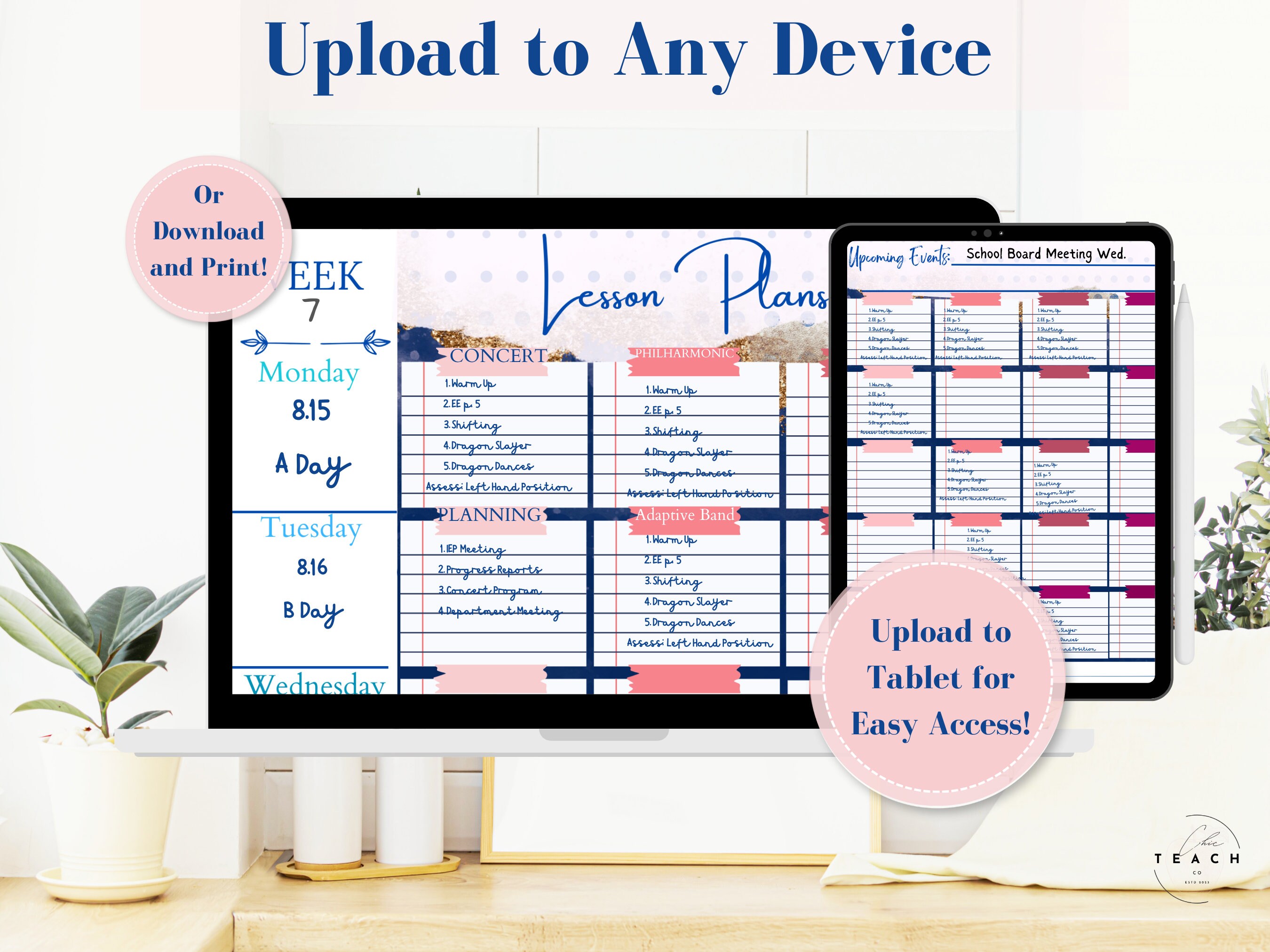 Printable Lesson Plan Book Pages for Teachers and Homeschool Weekly ...