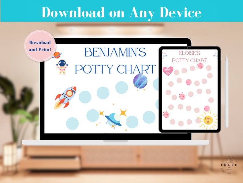 Potty Training Chart Editable Potty Training Chart Printable Montessori ...