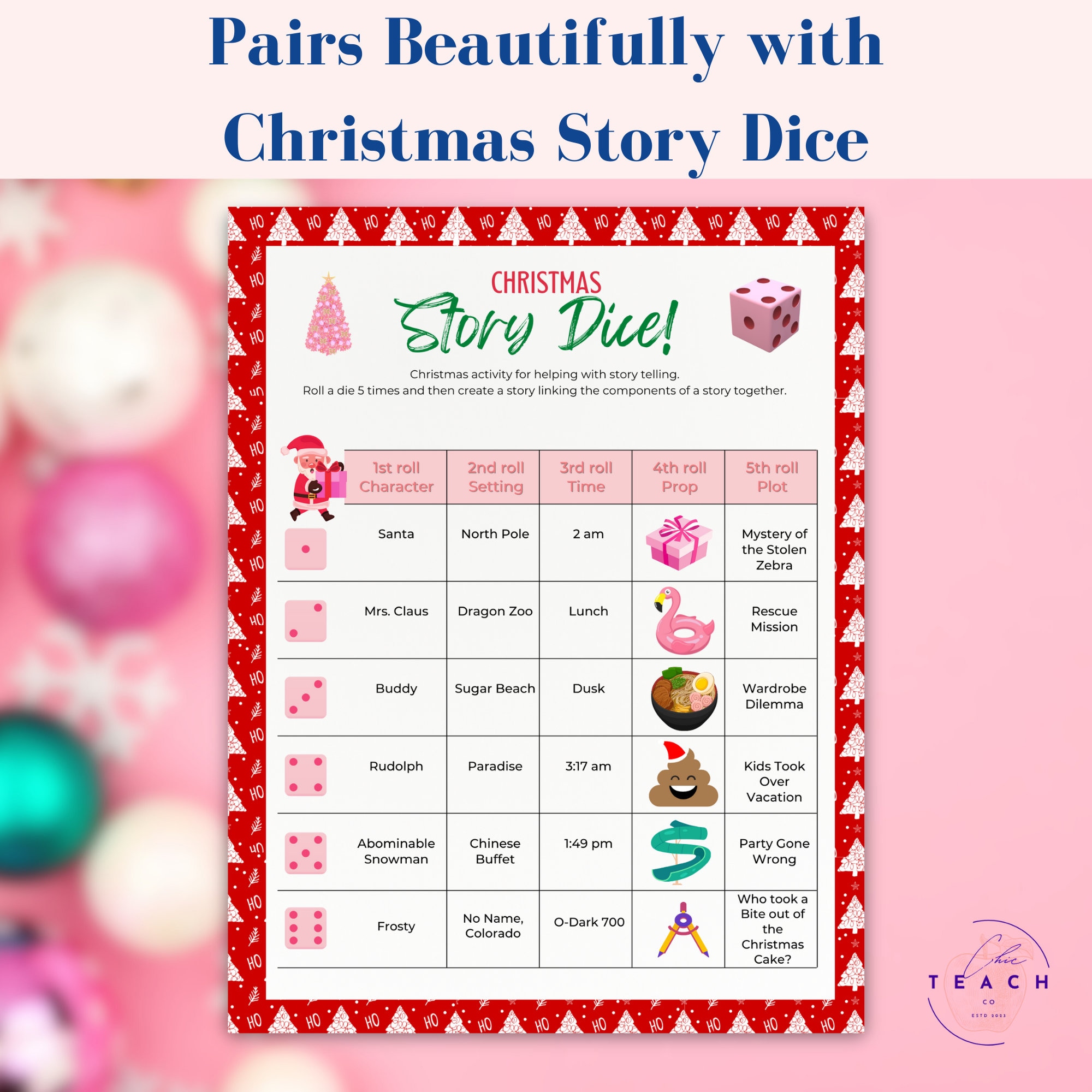 Left Right Game Christmas Activity Kid Pass the Present Group Game ...