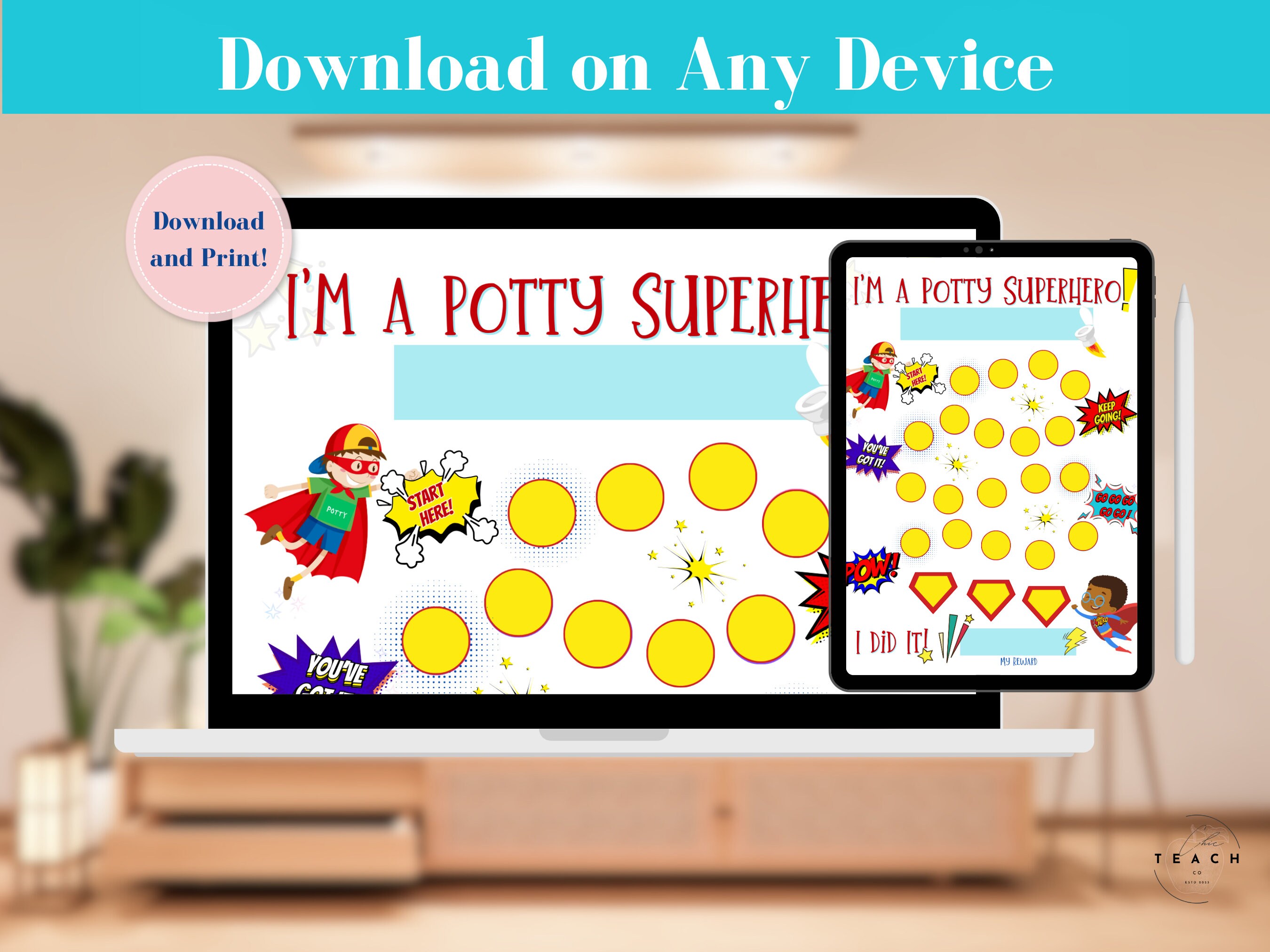 Potty Training Chart Boy Printable Potty Training Chart Superhero Chart ...
