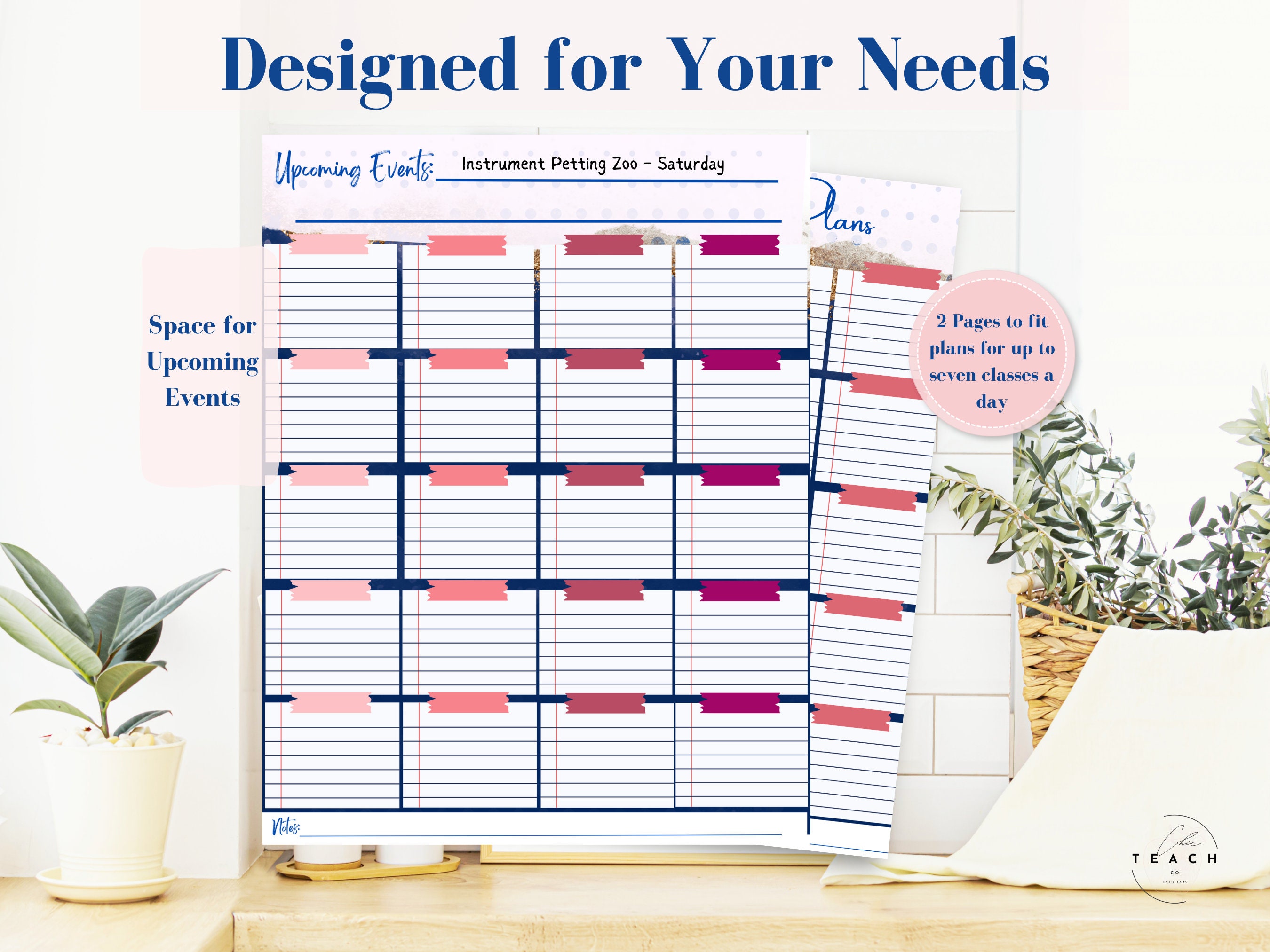 Printable Lesson Plan Book Pages for Teachers and Homeschool Weekly ...