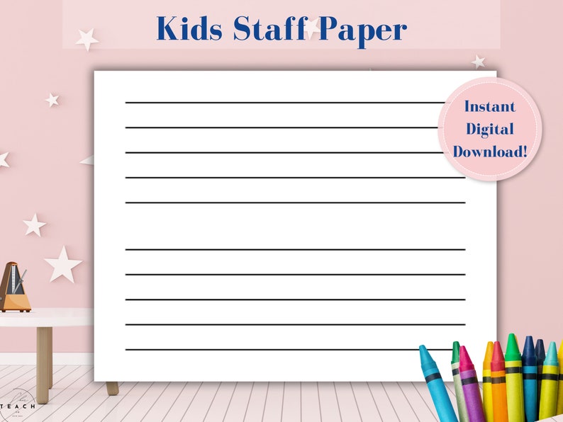 Manuscript Paper Staff Paper Notebook Music Writing Gift Blank Sheet