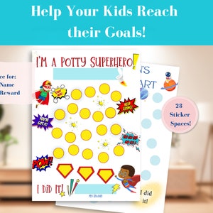 Potty Training Chart Bundle Montessori Potty Chart Boy Printable Girl ...