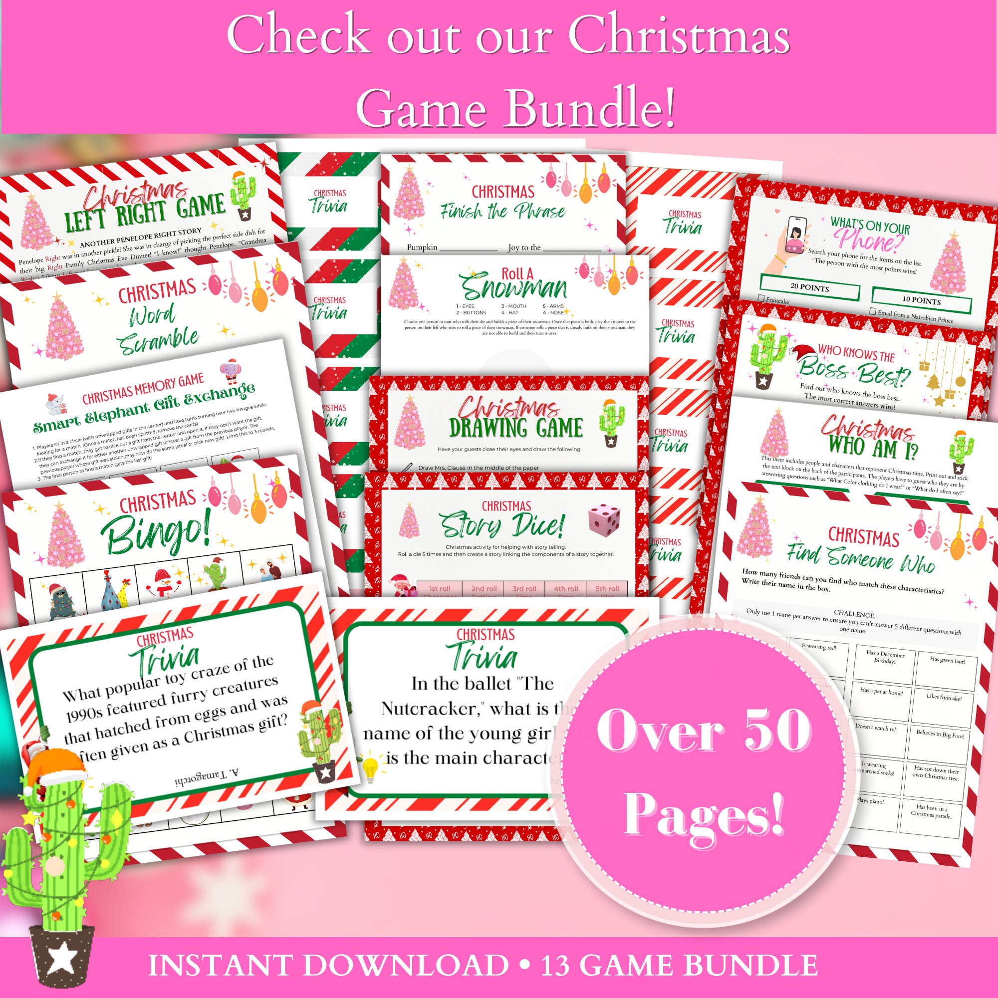 Christmas Mad Lib Kid Christmas Activity Holiday Mad Lib Xmas Game ...