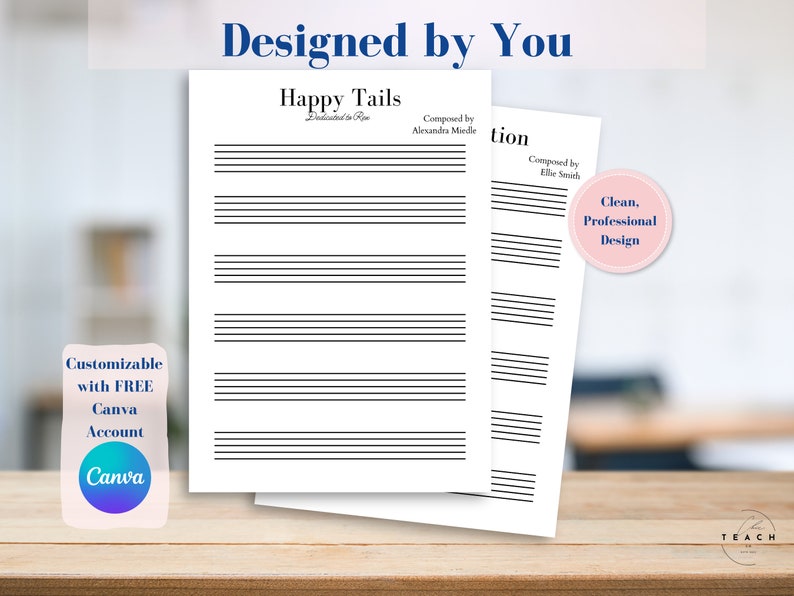 Staff Paper Editable Digital Blank Sheet Music Composer Printable ...