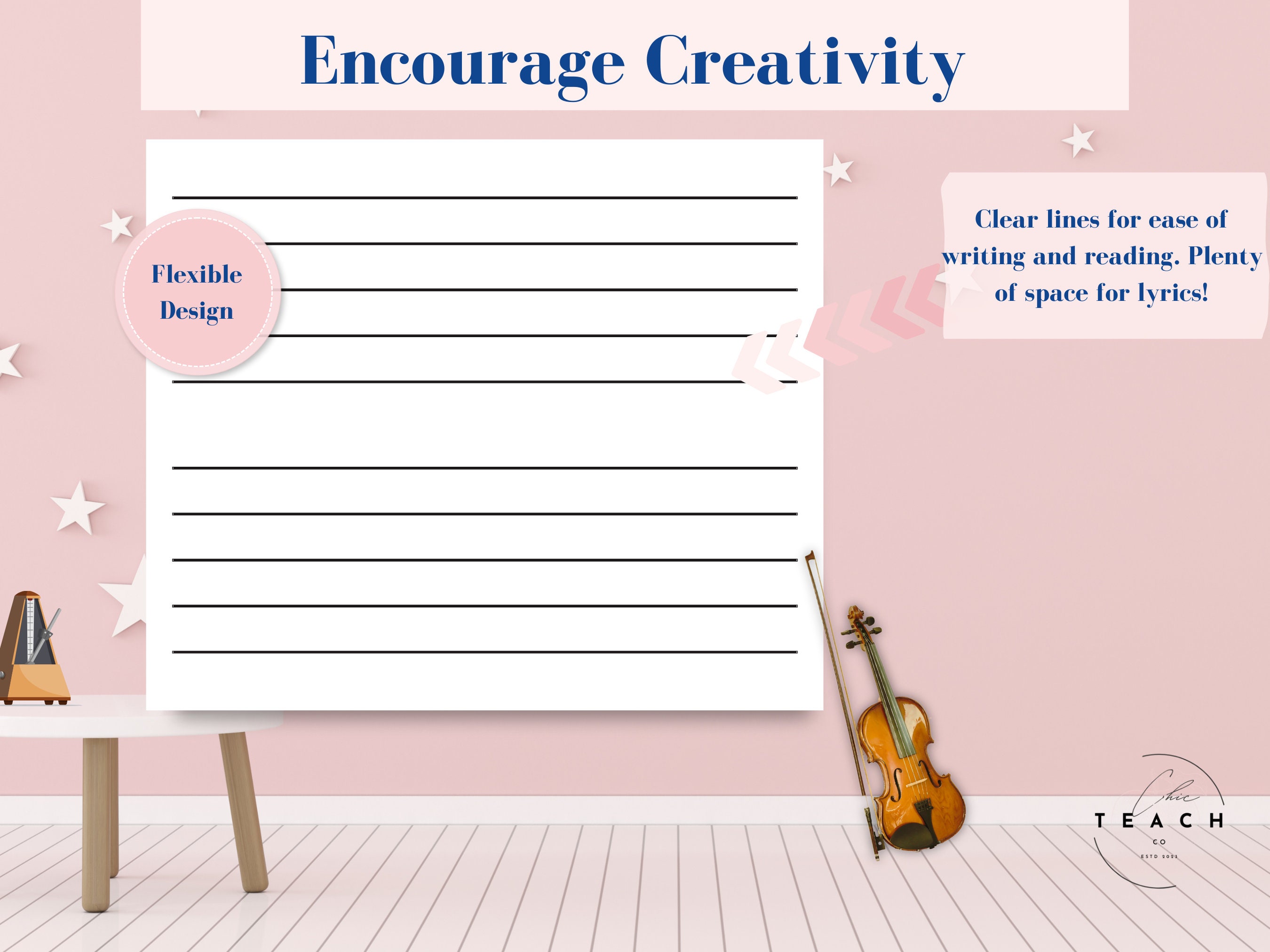 Manuscript Paper Staff Paper Notebook Music Writing Gift Blank Sheet ...