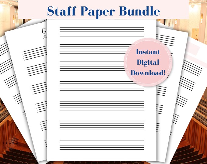 A4 Music Manuscript, Music Staves Book, A4 Lined Journal, Faux Leather ...