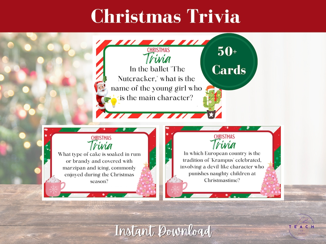 Juego de trivia navideña Juego de fiesta navideña Trivia navideña ...