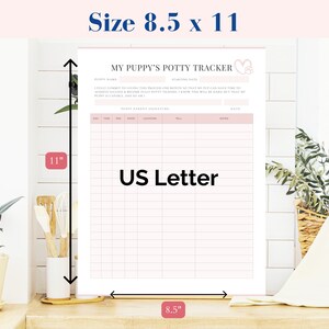 Puppy Potty Training Minimalist Chart and Tracker Printable - Etsy