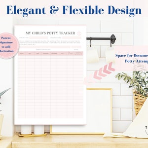 Printable Potty Training Tracker and Chart for Boys or Girls - Etsy