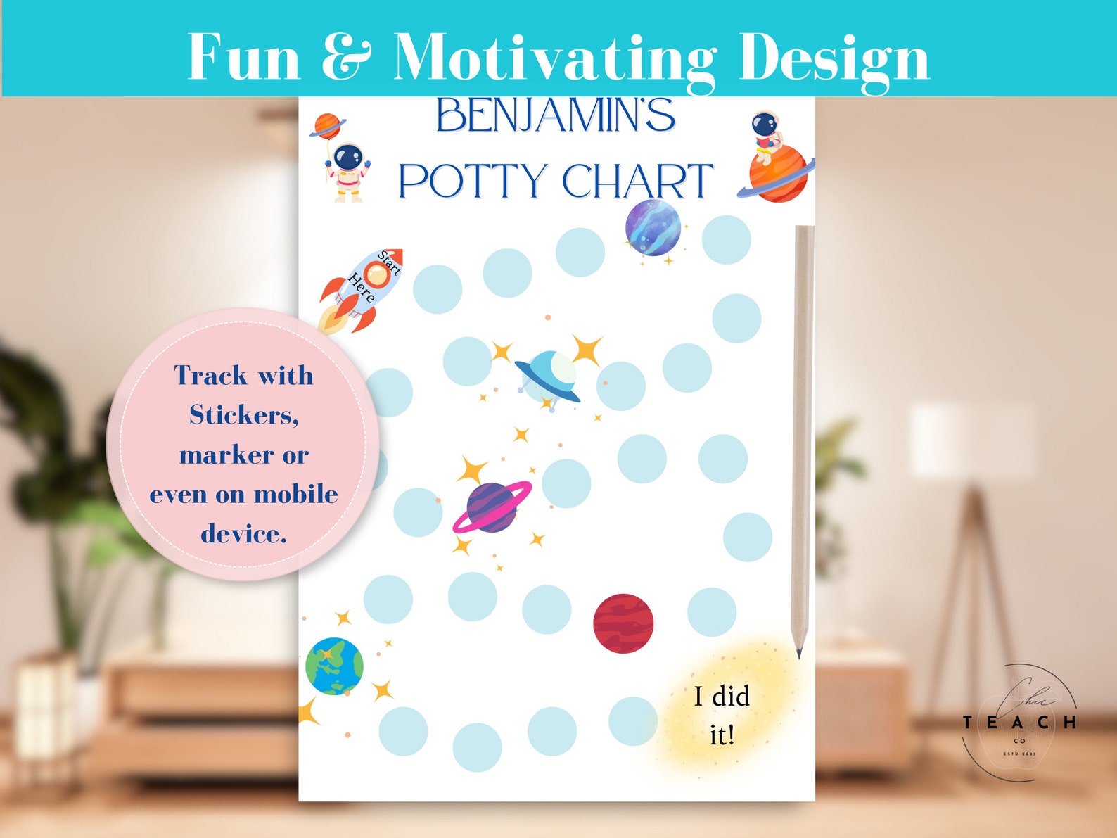 Potty Training Chart Editable Potty Training Chart Printable Montessori ...
